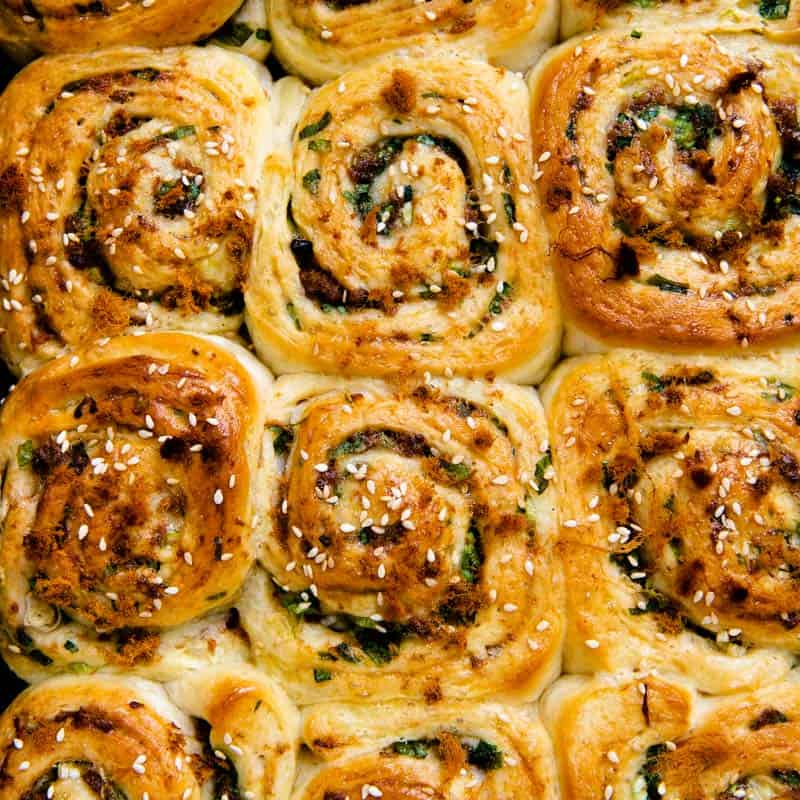 Learn how to make these Chinese bakery-inspired scallion and pork flos ...